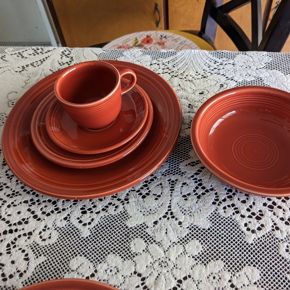 Fiesta ware | Dining | Fiestaware Fivepiece Place Sitting Paprika ...